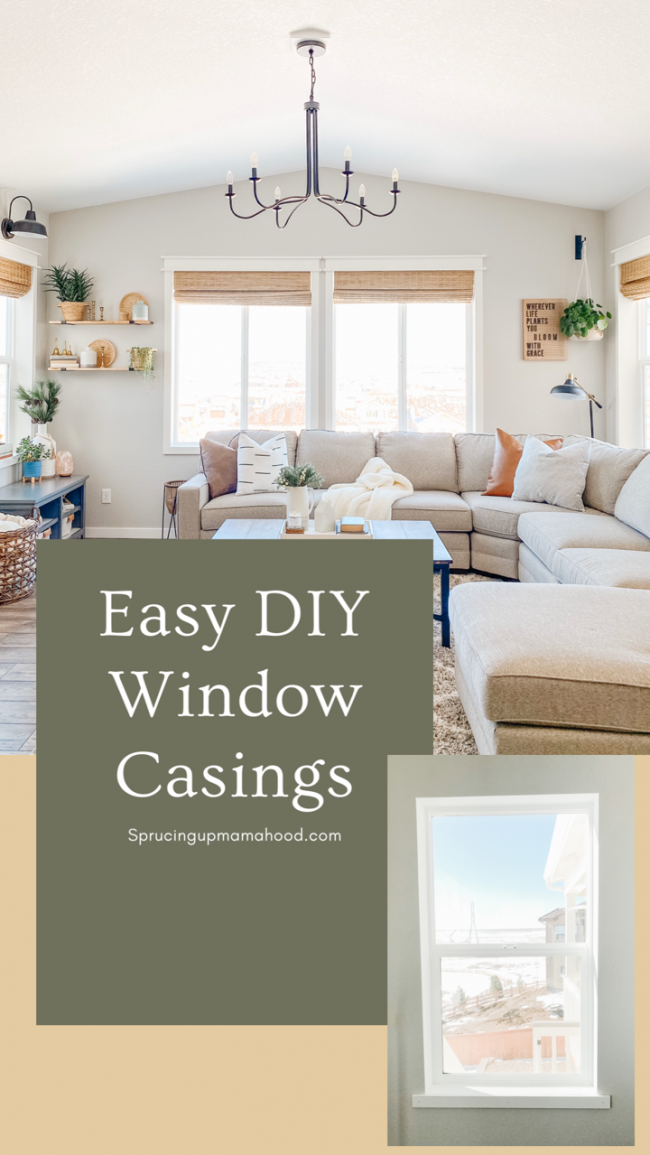 How To Make DIY Window Casings - Sprucing Up Mamahood