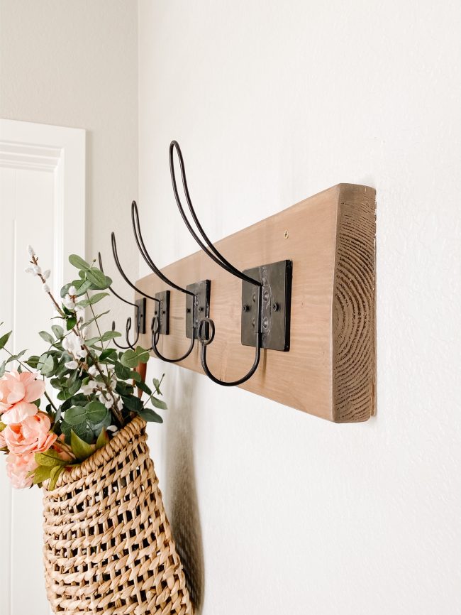 How To Make A Simple DIY Coat Rack - Sprucing Up Mamahood