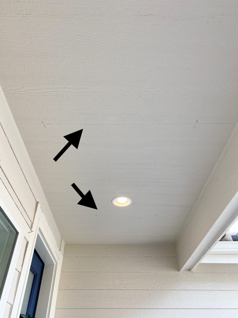 Front Porch DIY Wood Ceiling - Sprucing Up Mamahood