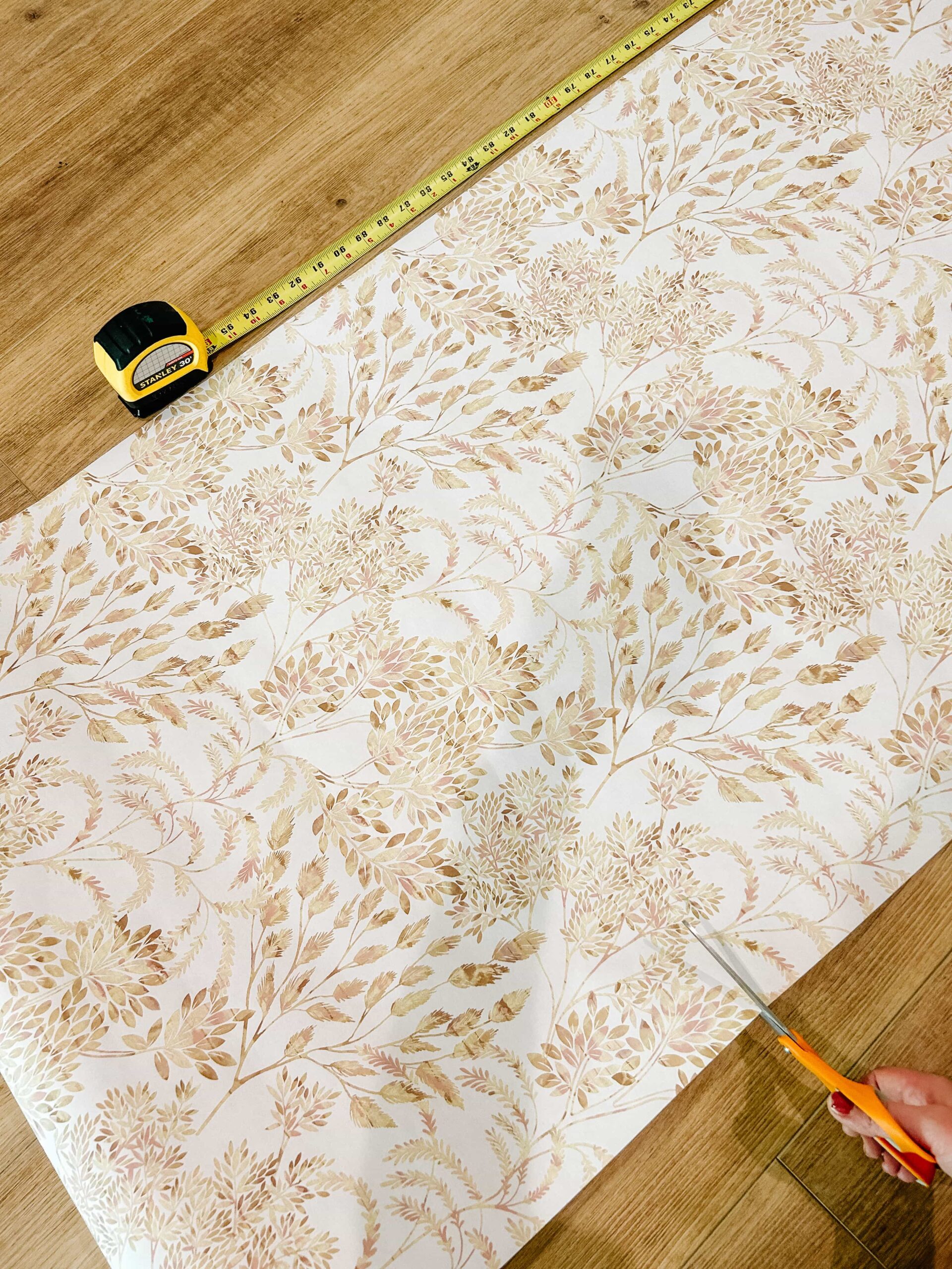 Small Accent Wall with Tempaper Non-Pasted Wallpaper - Sprucing Up Mamahood