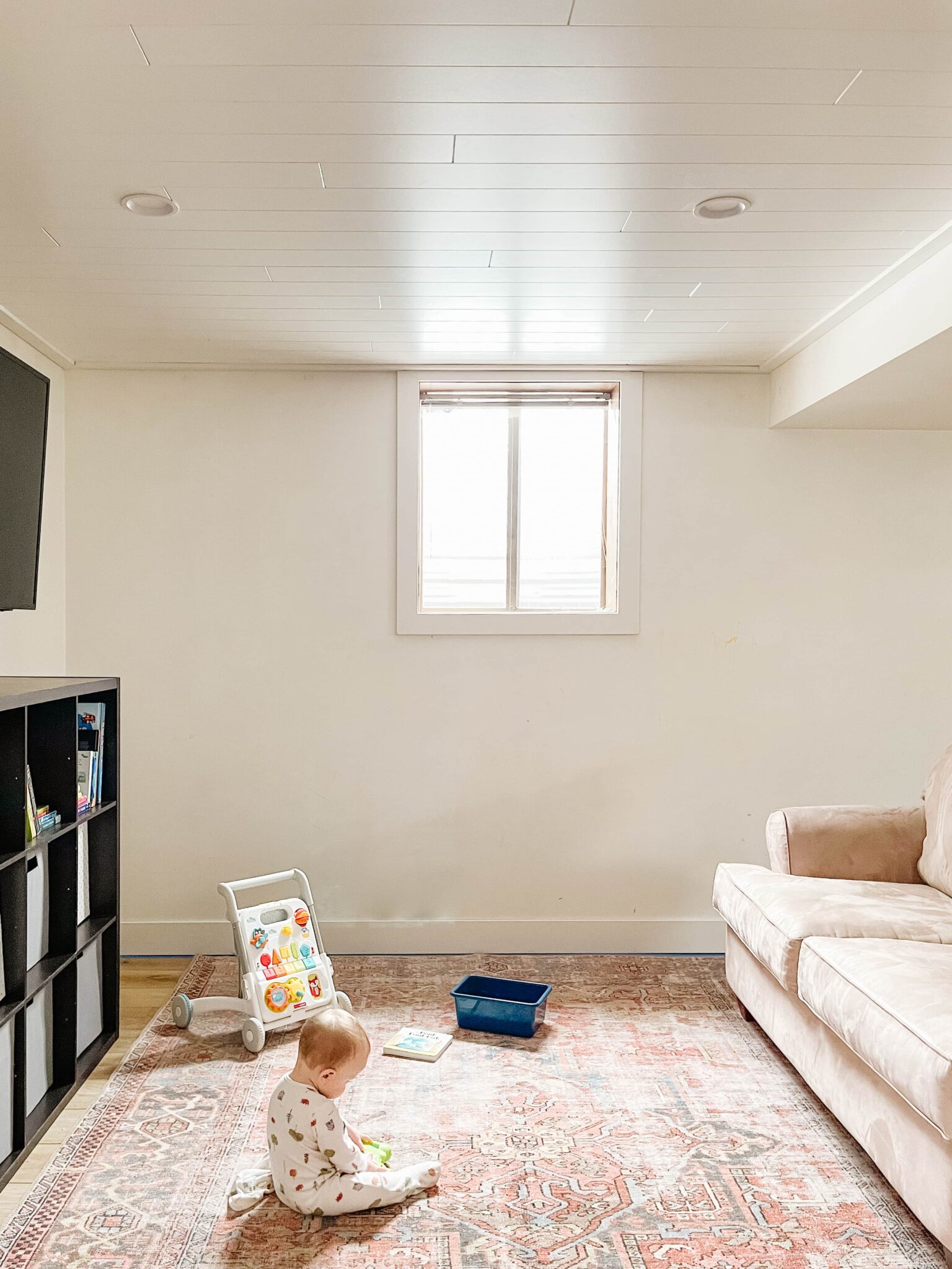 Easy Way to Update a Drop Ceiling - Sprucing Up Mamahood