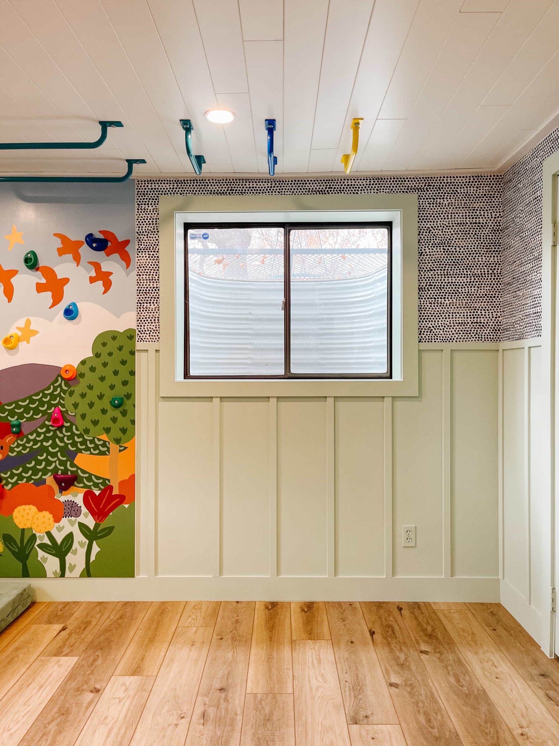 Fun Playroom Wallpaper Idea - Sprucing Up Mamahood