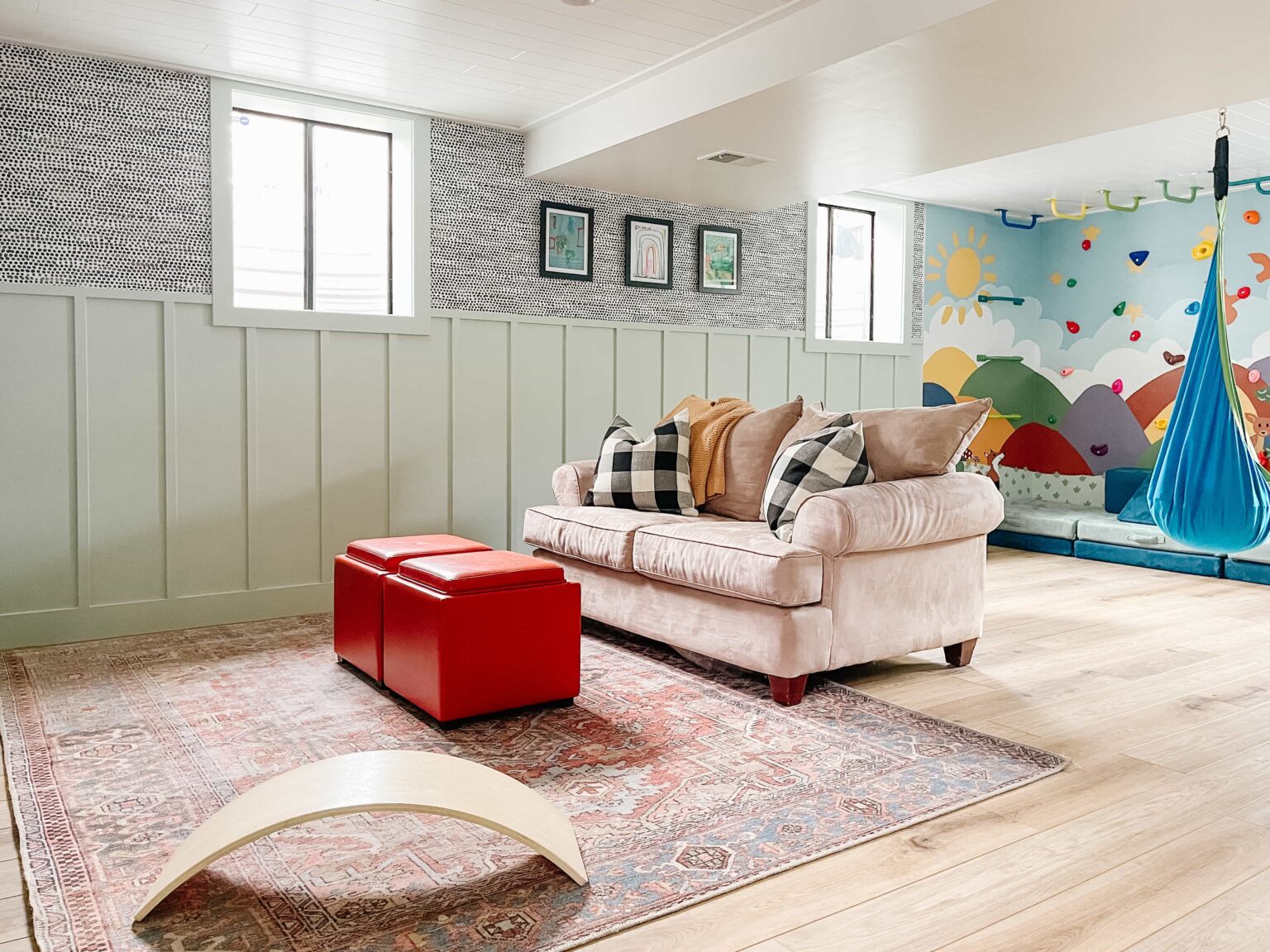 Fun Playroom Wallpaper Idea - Sprucing Up Mamahood