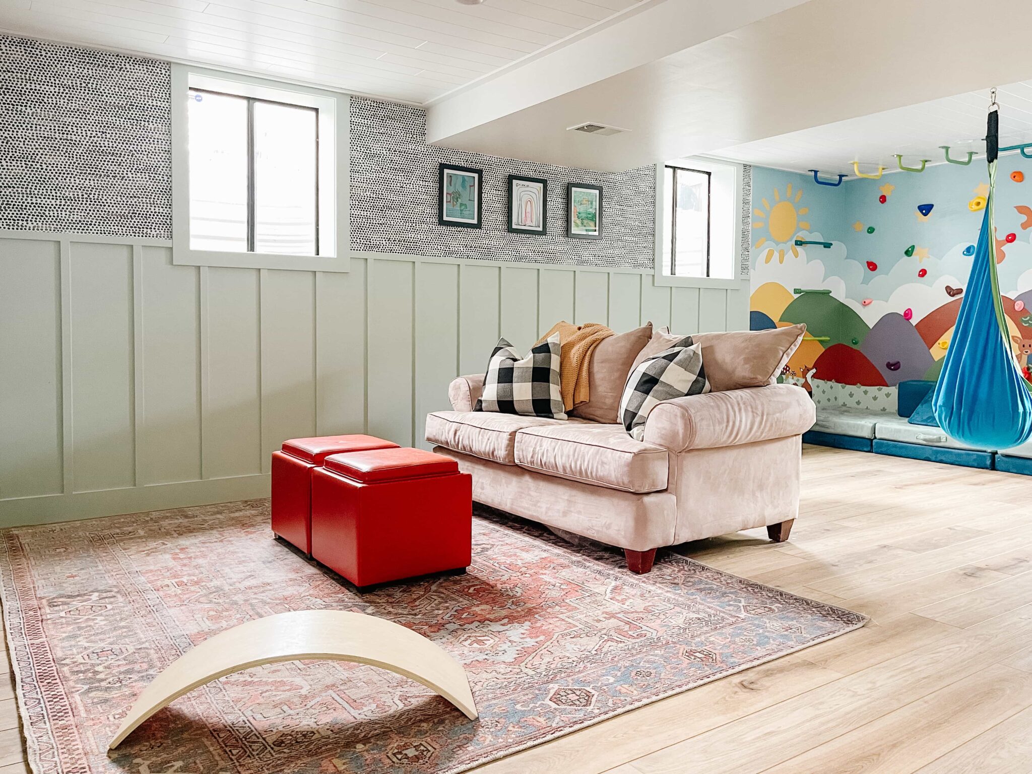 Fun Playroom Wallpaper Idea - Sprucing Up Mamahood