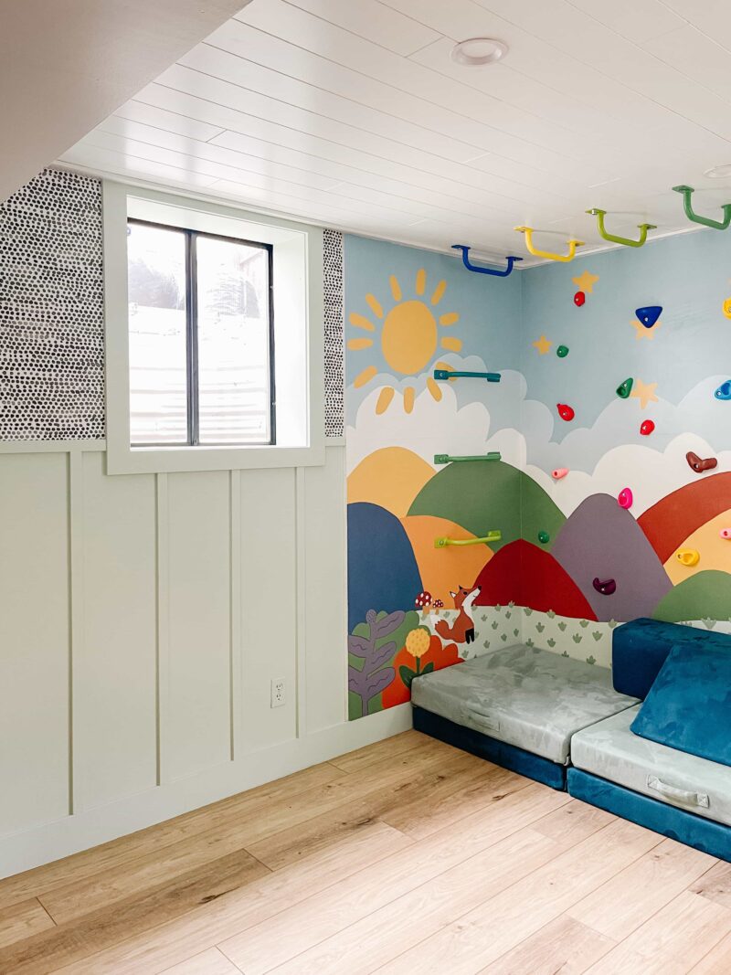 Fun Playroom Wallpaper Idea - Sprucing Up Mamahood