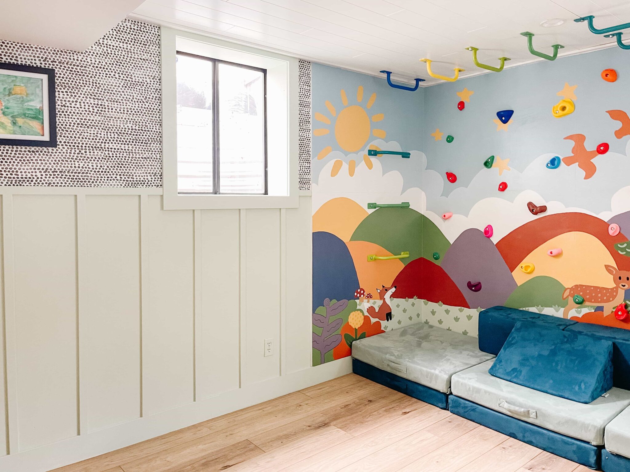 Fun Playroom Wallpaper Idea - Sprucing Up Mamahood
