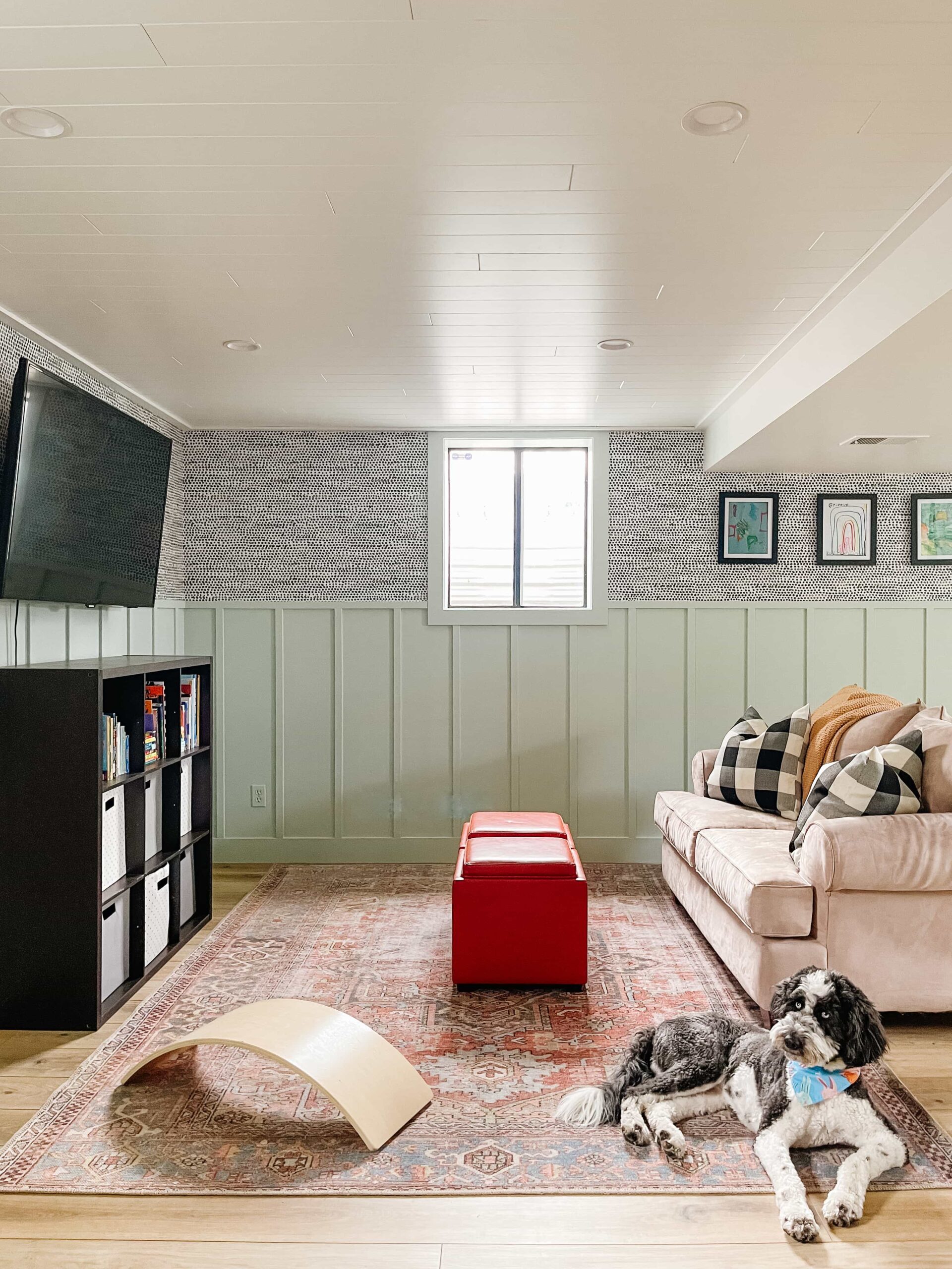 Fun Playroom Wallpaper Idea - Sprucing Up Mamahood