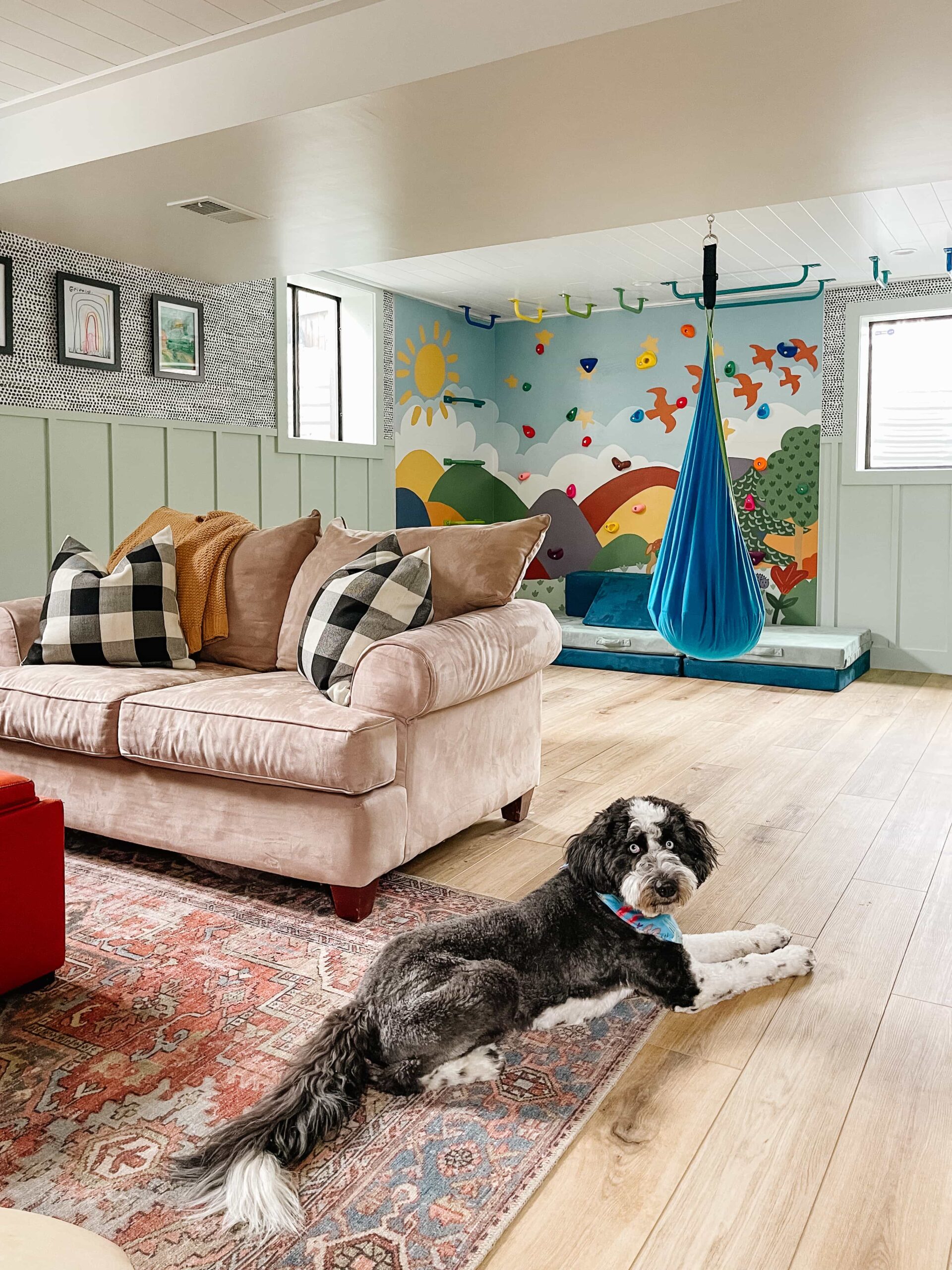 Fun Playroom Wallpaper Idea - Sprucing Up Mamahood