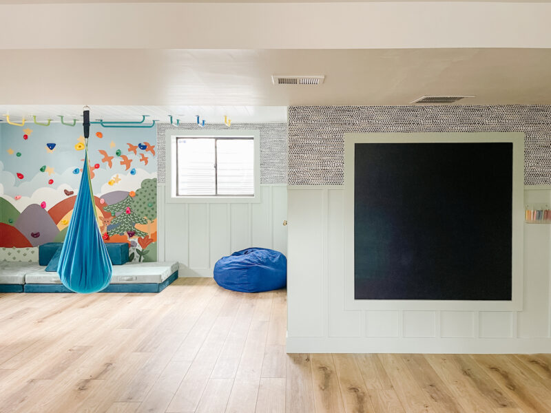 Our Basement Playroom Makeover - Cost Breakdown & All the Details! - Sprucing Up Mamahood