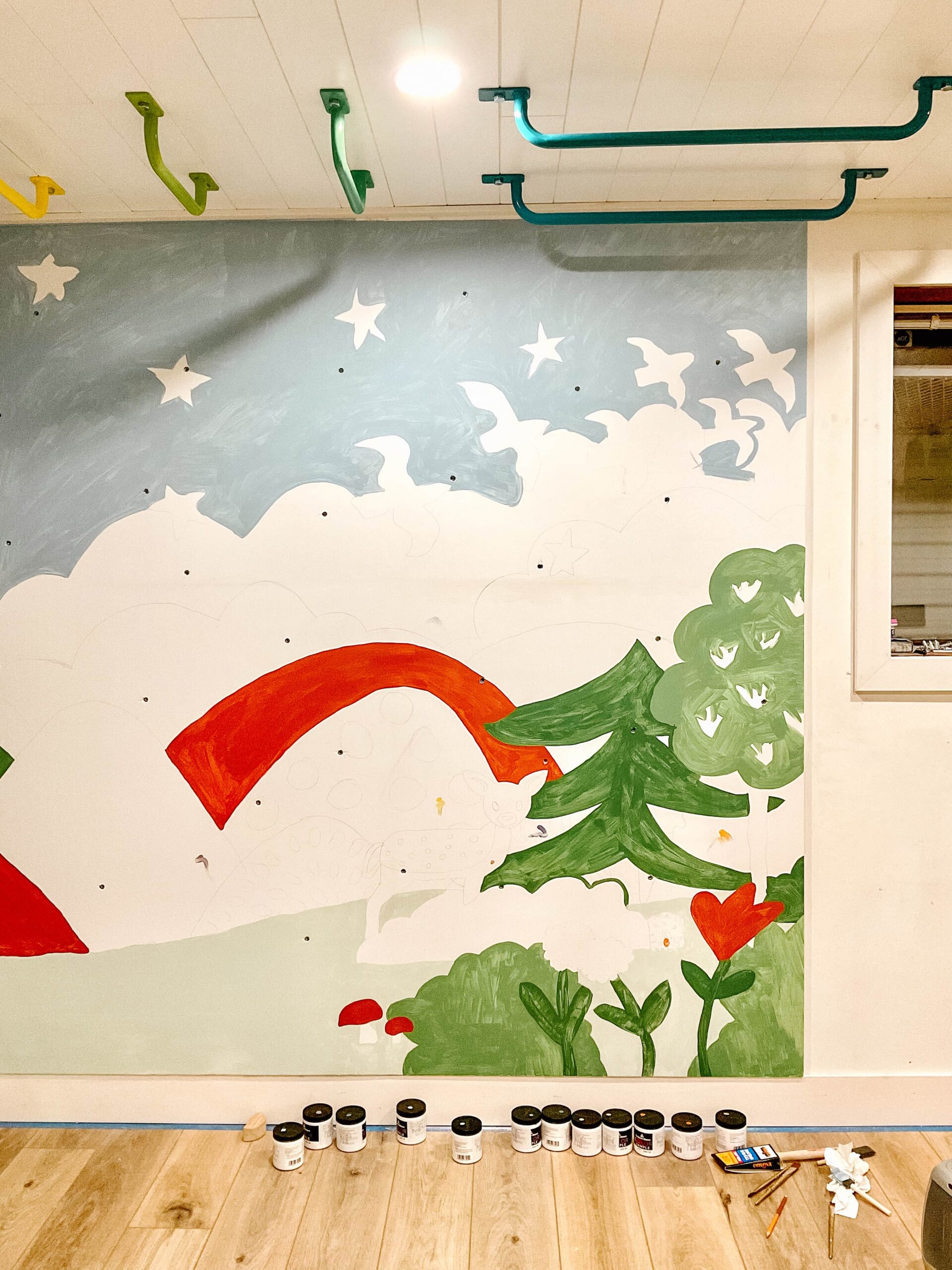 DIY Kids Climbing Wall